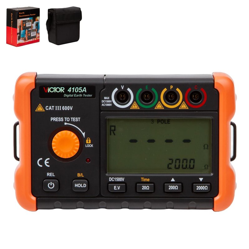 Victor 4105A Digital Earth Resistance Tester - All Spares