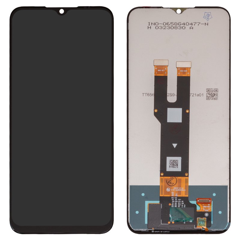 LCD compatible with ZTE Blade V50 Design 4G (ZTE 8050), (black, without ...