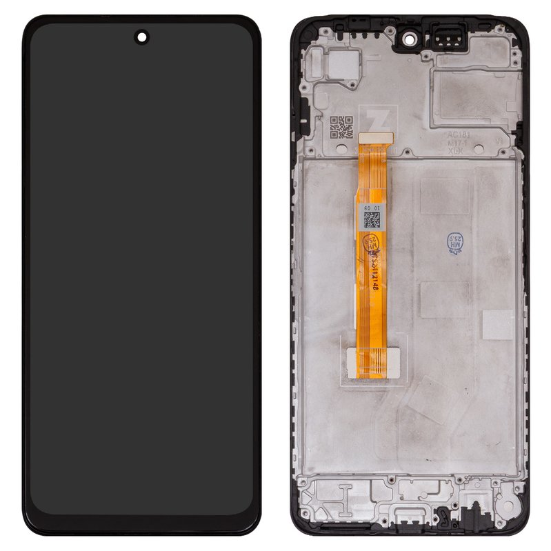 LCD compatible with Oppo A80, (black, with frame, High Copy, CPH2639 ...