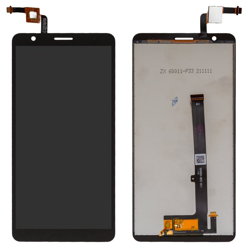 LCD compatible with ZTE Blade A31 Plus, (black, without frame, Original ...